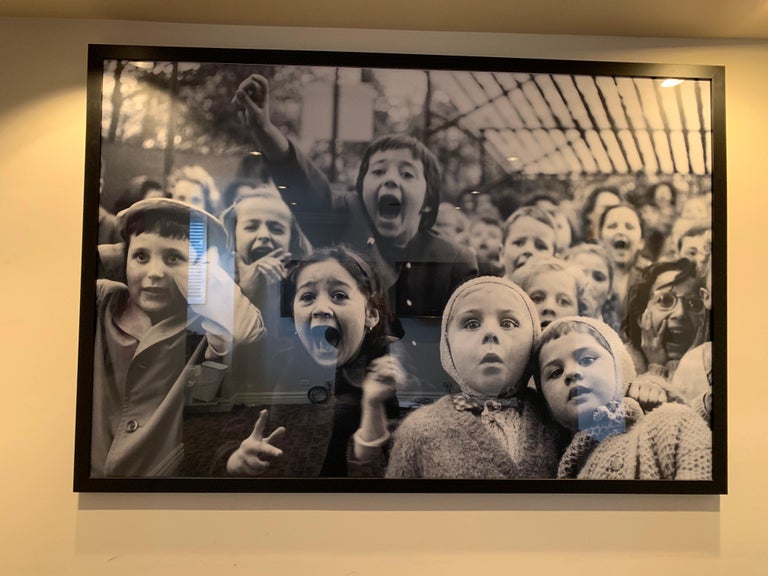 Extra Large Framed Poster of Photograph "Children at a Puppet Show ...