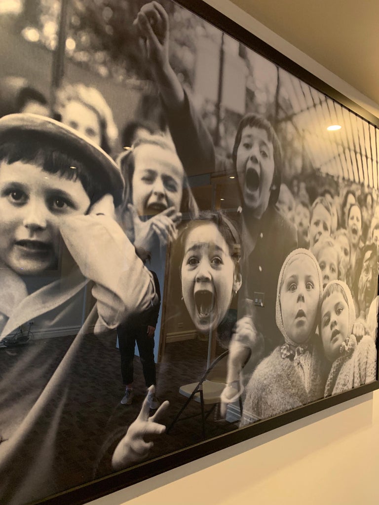 Extra Large Framed Poster of Photograph "Children at a Puppet Show ...