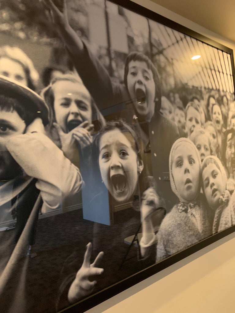 Extra Large Framed Poster of Photograph "Children at a Puppet Show ...