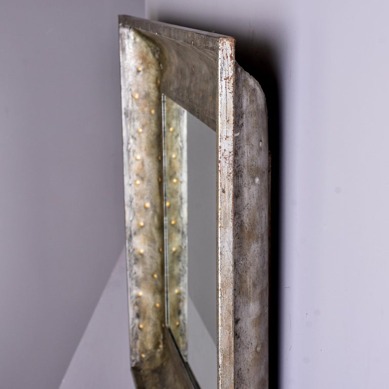 Extra Large Industrial Style Metal Framed Mirror For Sale at 1stDibs