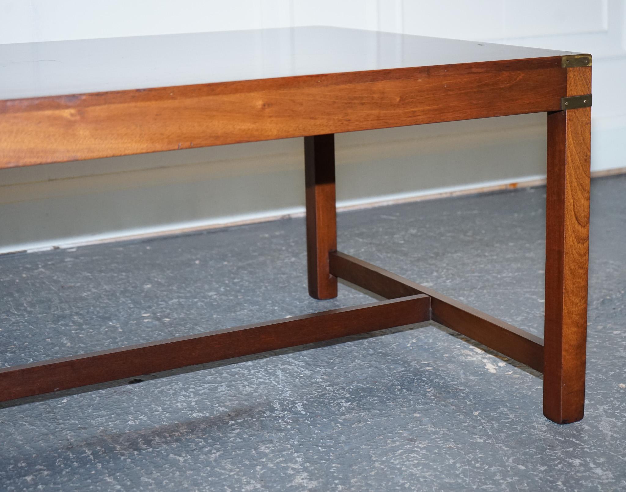 Extra Large Kennedy for Harrods Military Campaign Brass Coffee Table at ...
