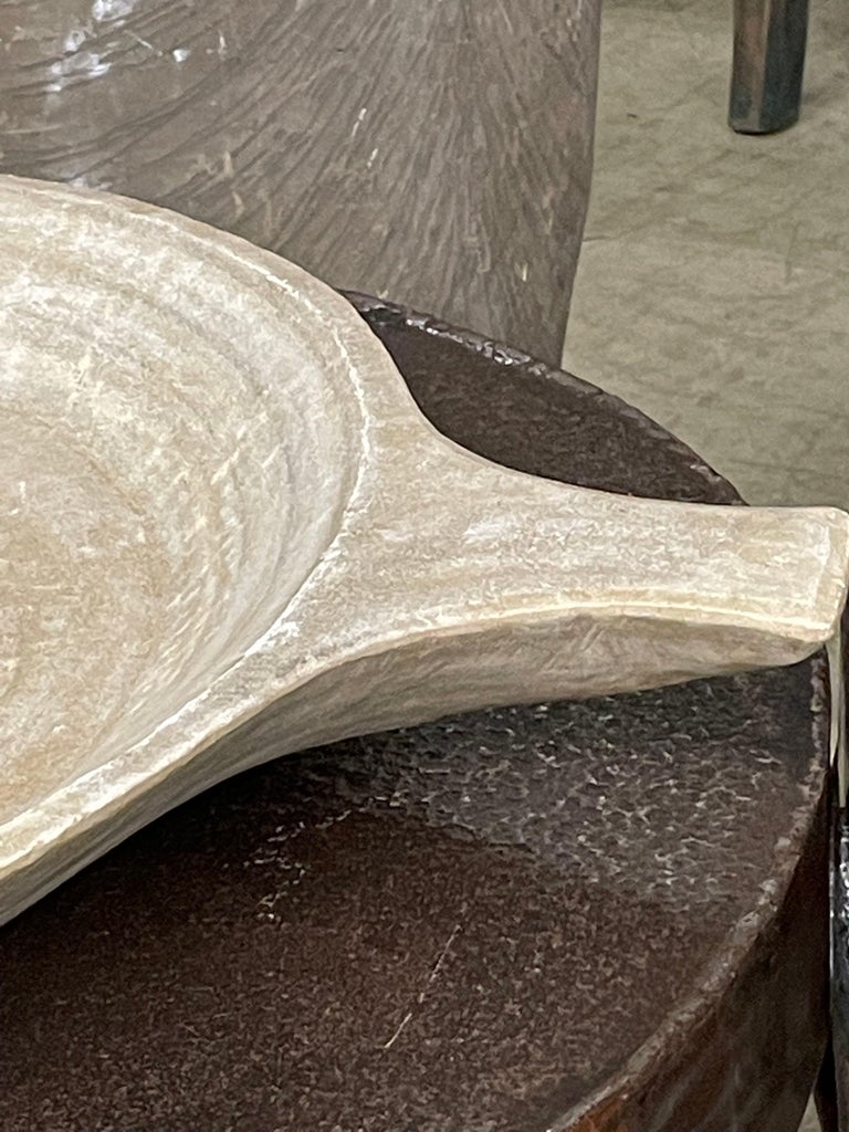 Extra Large Marble Food Offering Platter, India, 19th Century For Sale ...