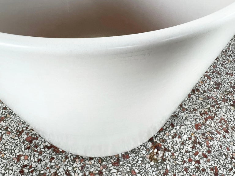 Extra Large Matte White Planter by Gainey Ceramics For Sale at 1stDibs