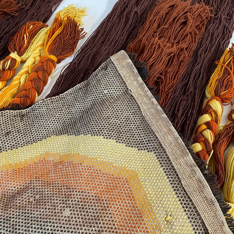 Extra Large Modernist Macrame Wall Rug by Desso Studio, Netherlands ...