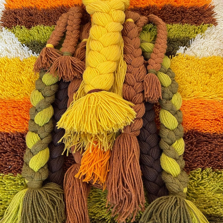 Extra Large Modernist Macrame Wall Rug by Desso Studio, Netherlands ...