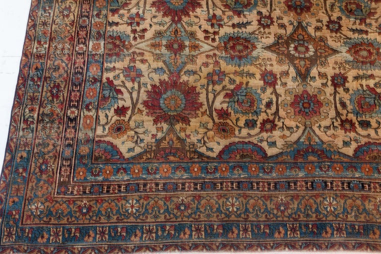 Doris Leslie Blau Collection Extra Large Persian Kirman Botanic Rug For ...
