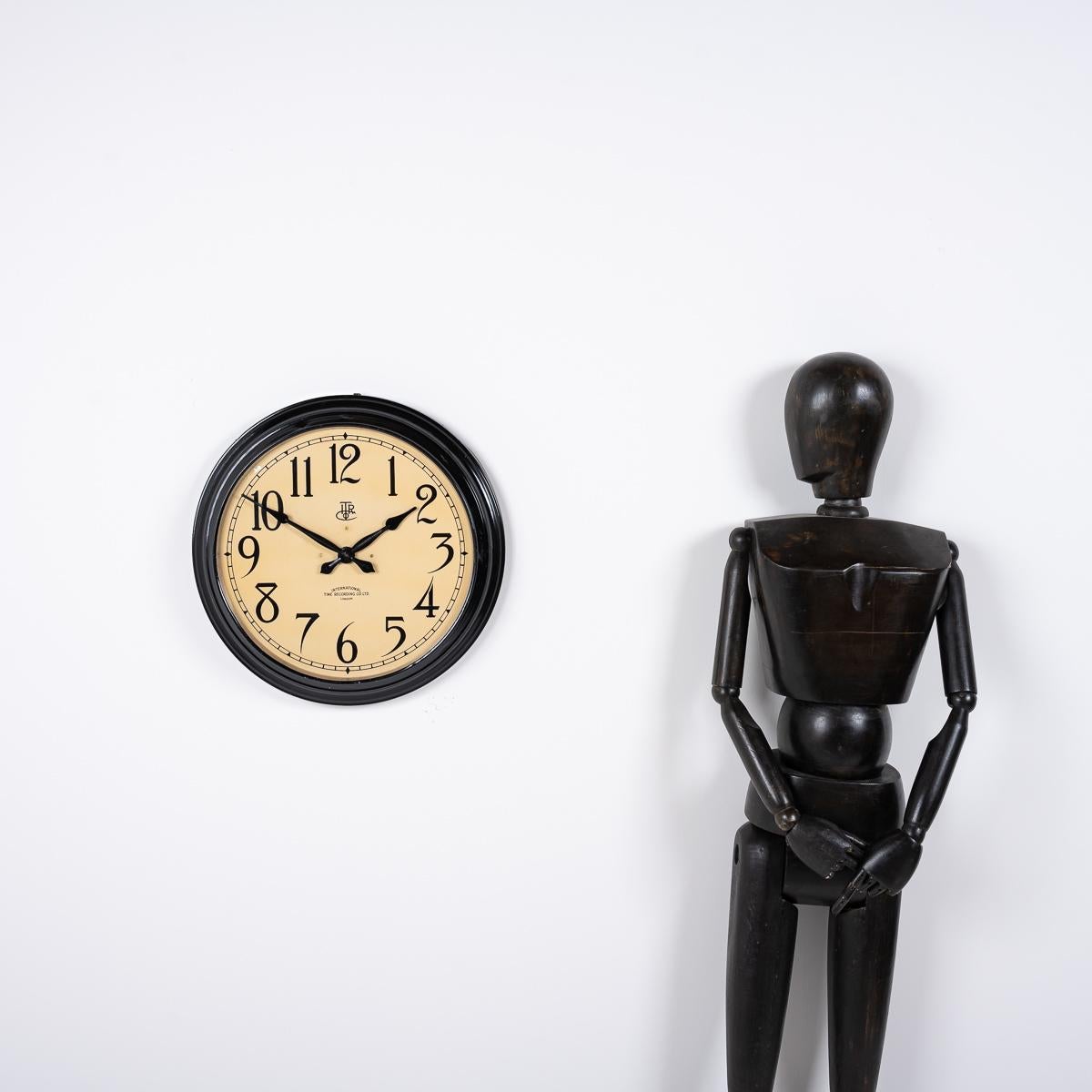 Extra Large Reclaimed Industrial Clock By International Time Recording ...