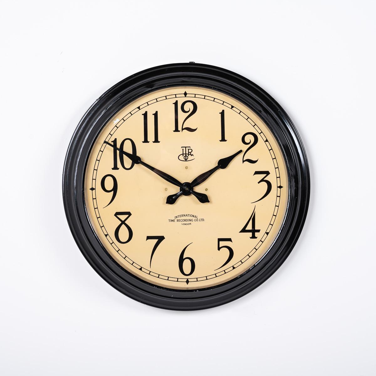 Extra Large Reclaimed Industrial Clock By International Time Recording ...