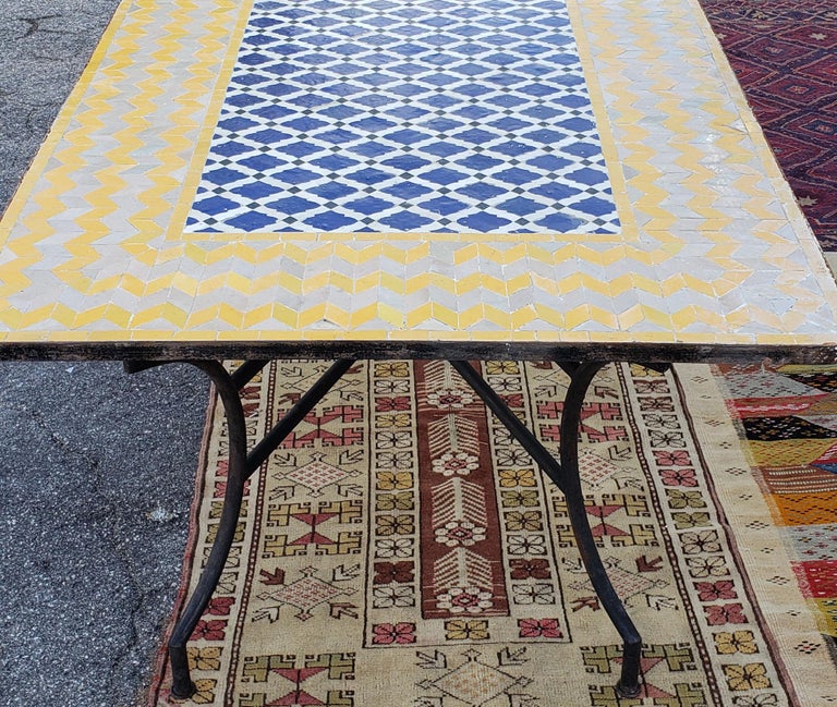 Extra Large Rectangular Moroccan Mosaic Dinning/Coffee Table For Sale ...