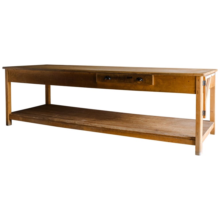 Extra Large Shop Counter from a Haberdashery in France, 1950s at ...