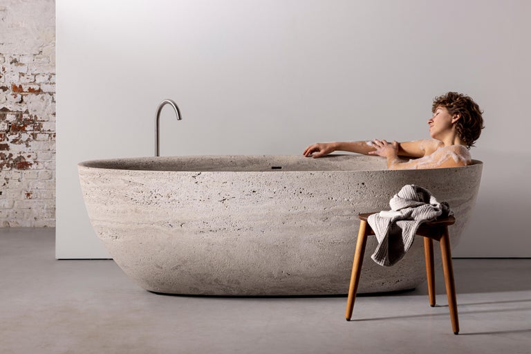 Extra Large Stone Bathtub by Studio Loho For Sale at 1stDibs