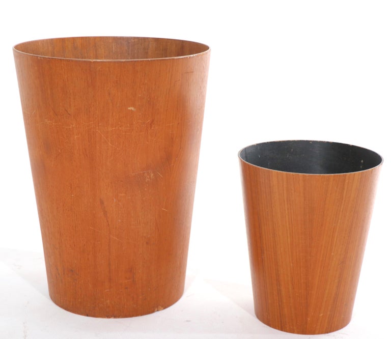 Extra Large Teak Trash Bin Made in Sweden by Servex Designed by Martin ...