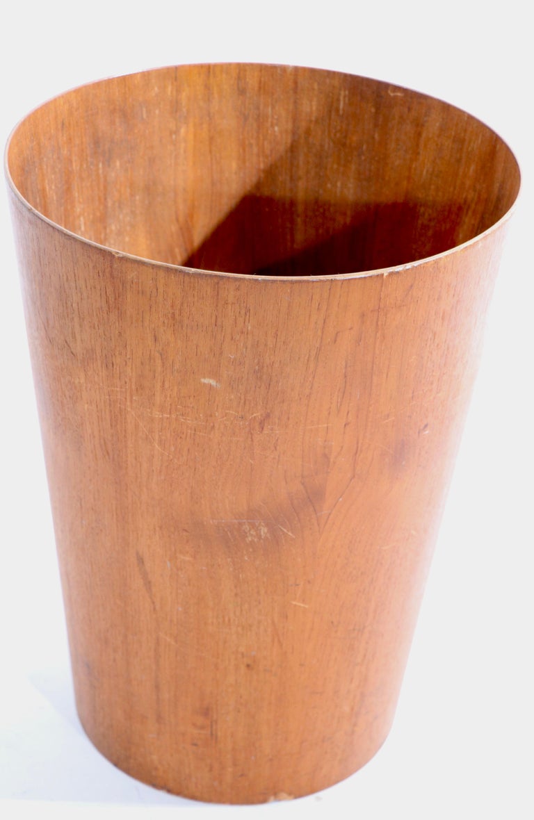 Extra Large Teak Trash Bin Made in Sweden by Servex Designed by Martin ...