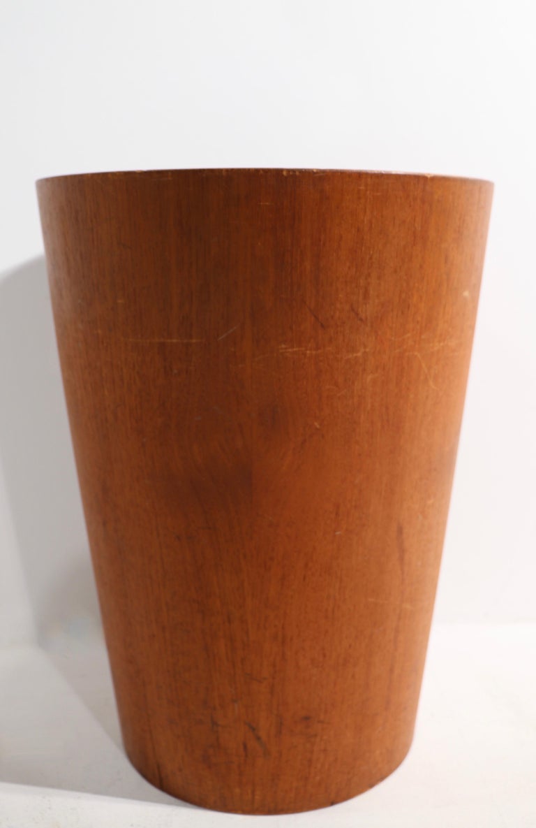 Extra Large Teak Trash Bin Made in Sweden by Servex Designed by Martin ...