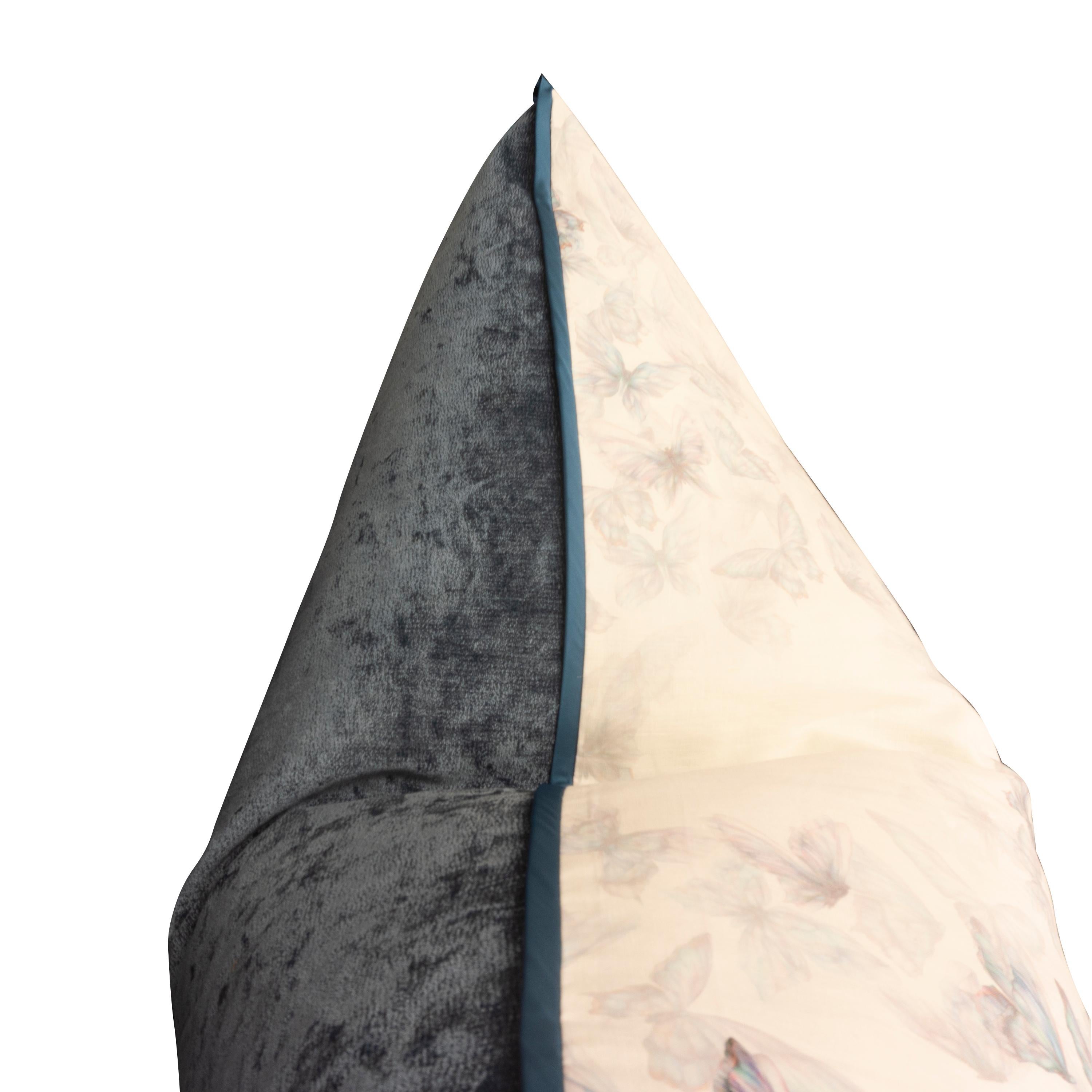 Extra Large Throw Pillows with Blue Butterfly Pattern For Sale at ...