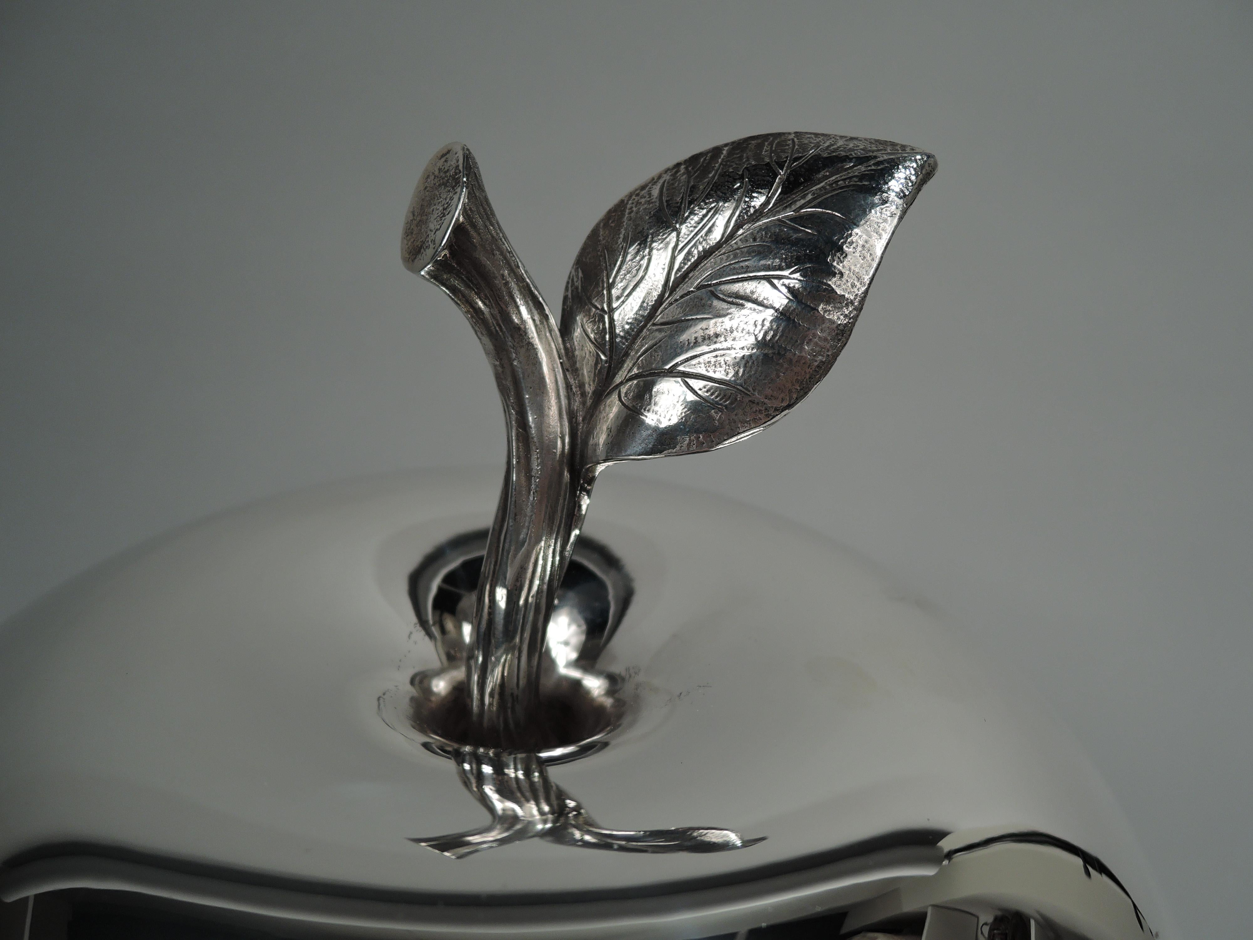 Extra Large Tiffany Midcentury Modern Sterling Silver Apple Ice Bucket ...