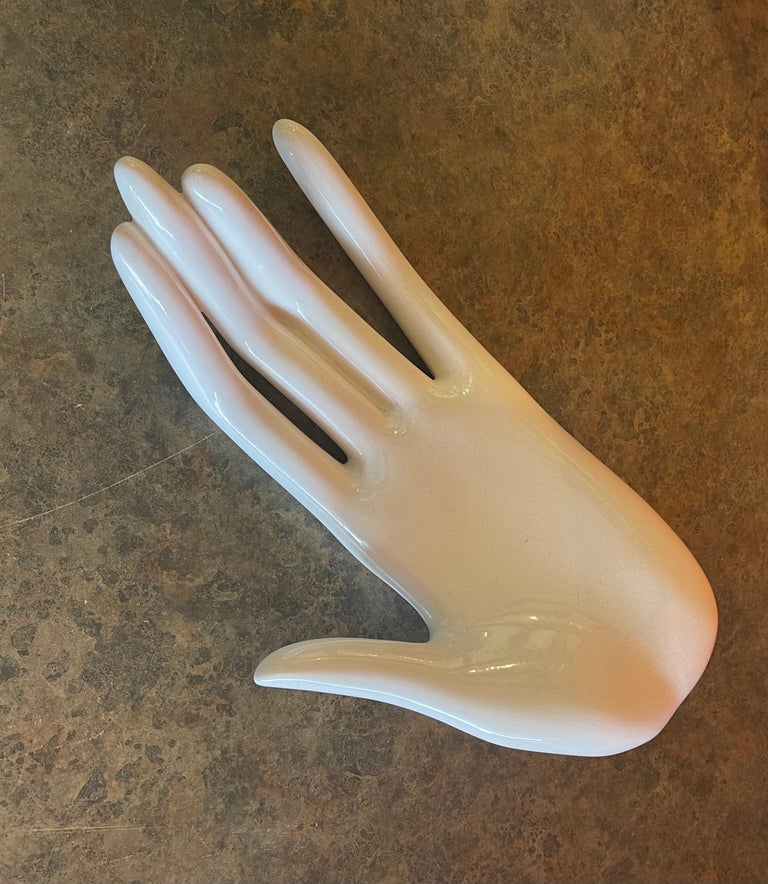 Extra Large Vintage Ceramic Resting Hand Sculpture For Sale at 1stDibs ...