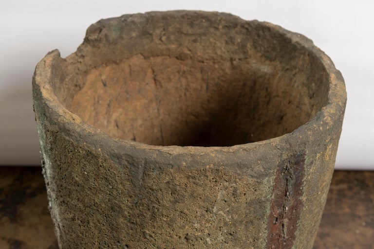 Extra Large Vintage Concrete Planter For Sale at 1stDibs
