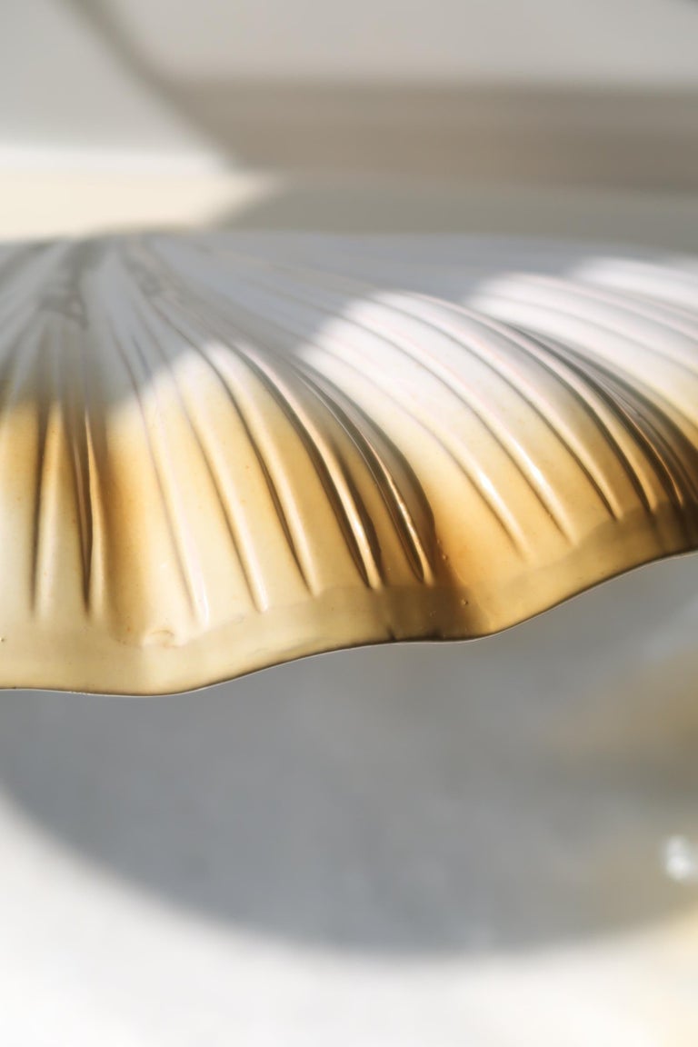 Extra Large Vintage Italian 70s Ceramic Handmade Shell Clam Bowl ...