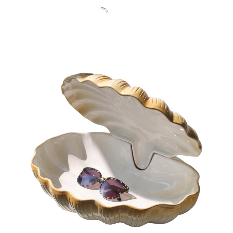 Extra Large Vintage Italian 70s Ceramic Handmade Shell Clam Bowl ...