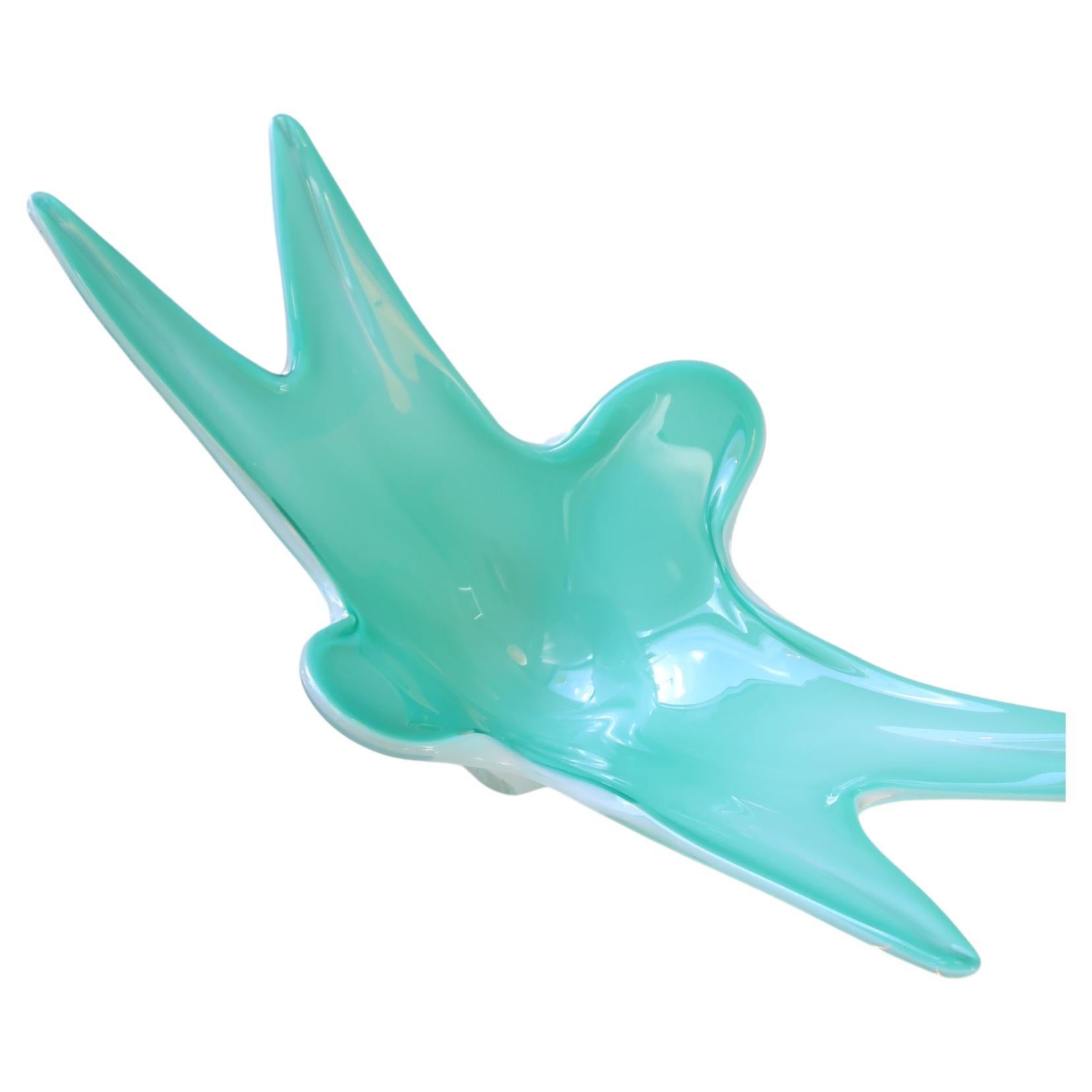 Large Murano Bird Bowl For Sale at 1stDibs | glass bird bowl
