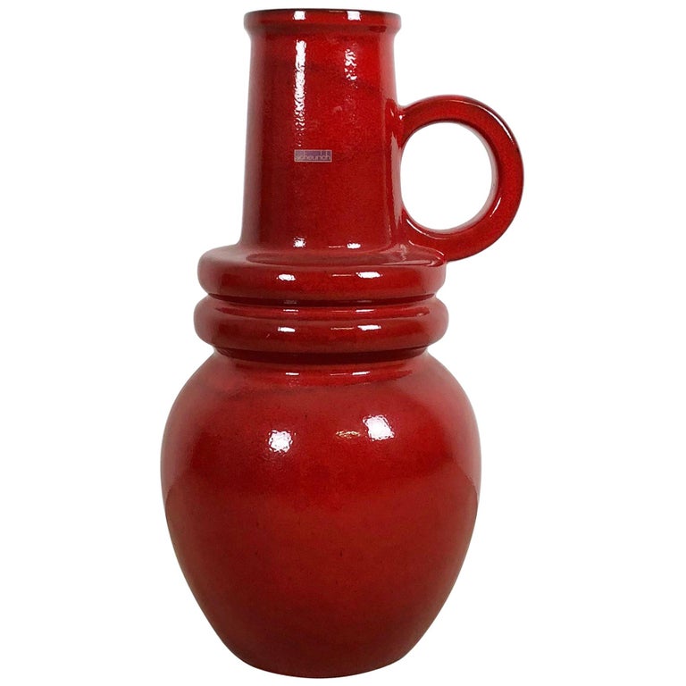 Extra Large Vintage Pottery Fat Lava "Vienna" Sample Vase, Scheurich ...