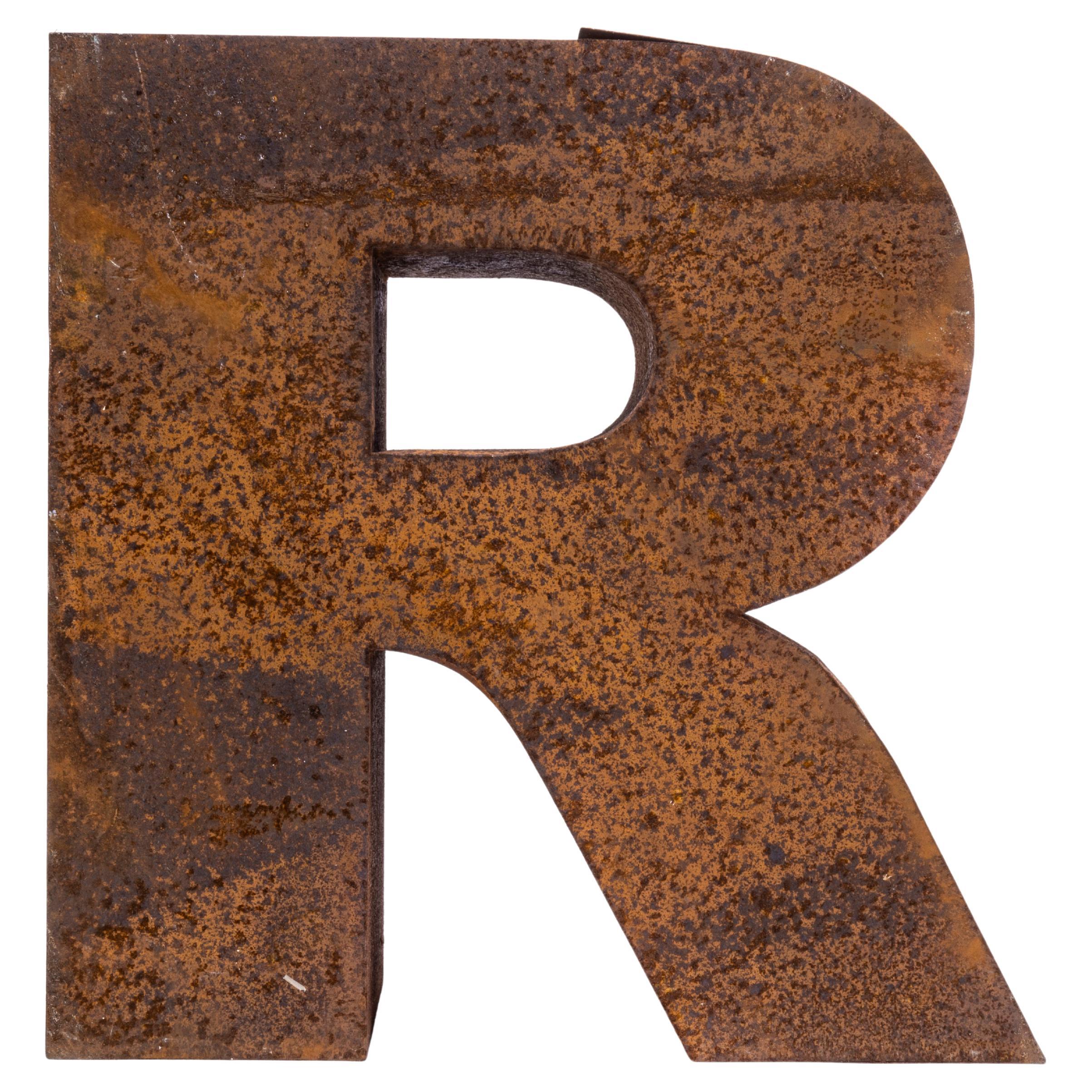 Extra Large Vintage Signage Letter 'R' For Sale at 1stDibs