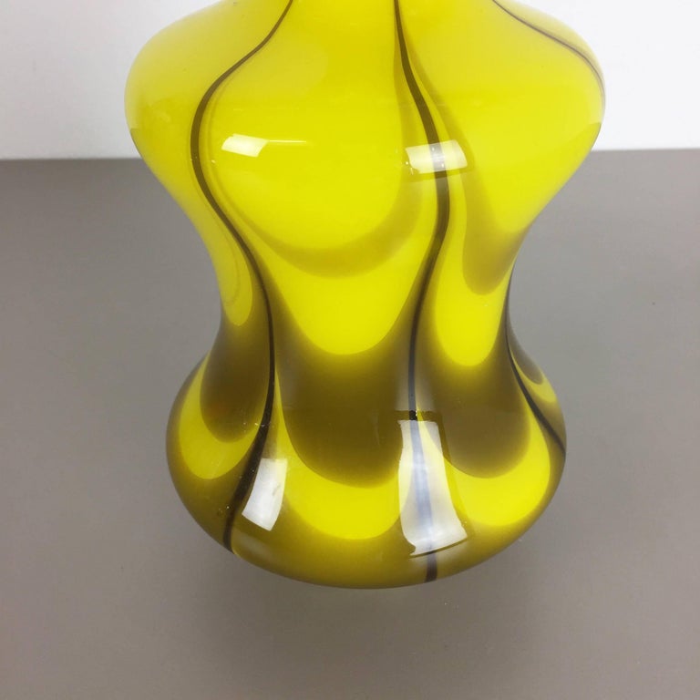Extra Large Vintage Yellow Opaline Florence Vase Design by Carlo ...