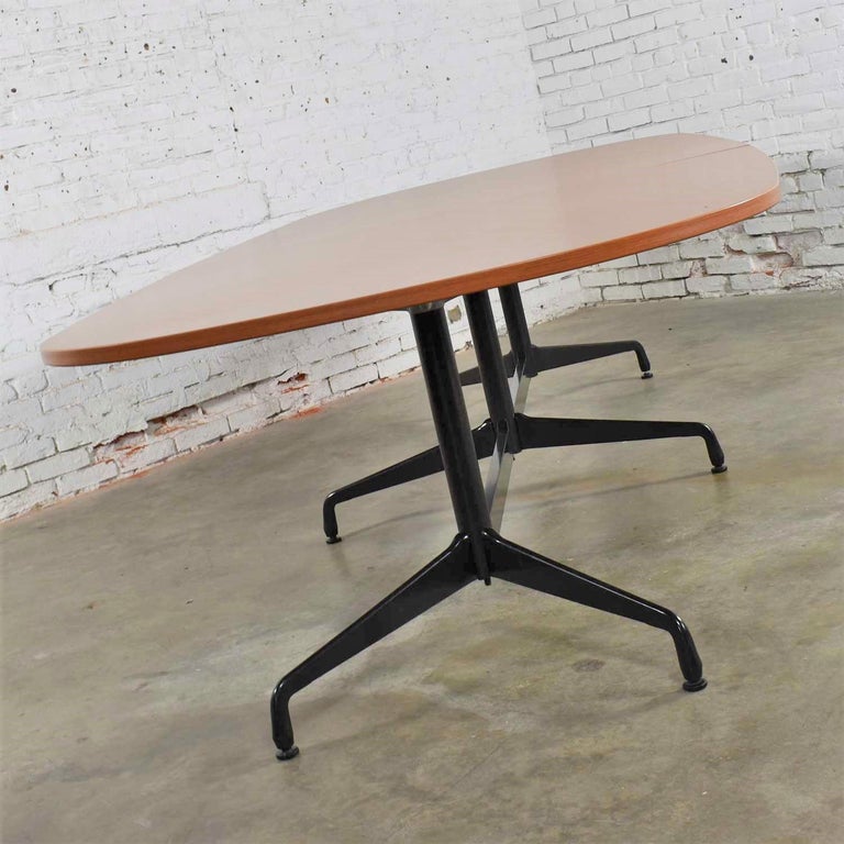 Extra Long Segmented Base Elliptical Table by Eames for Herman Miller ...