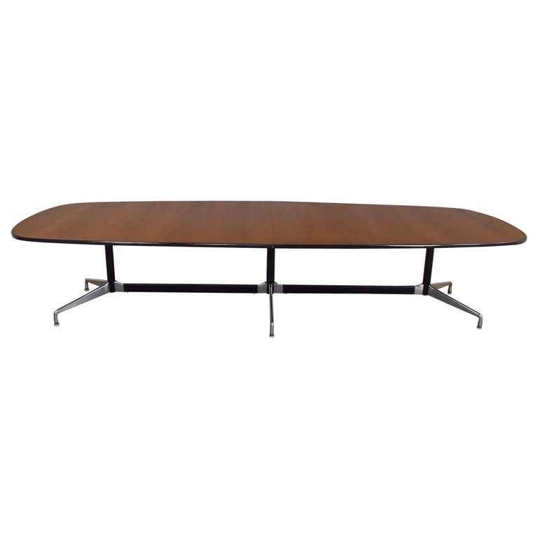 Extra Long Segmented Universal Base Elliptical Table by Eames for ...