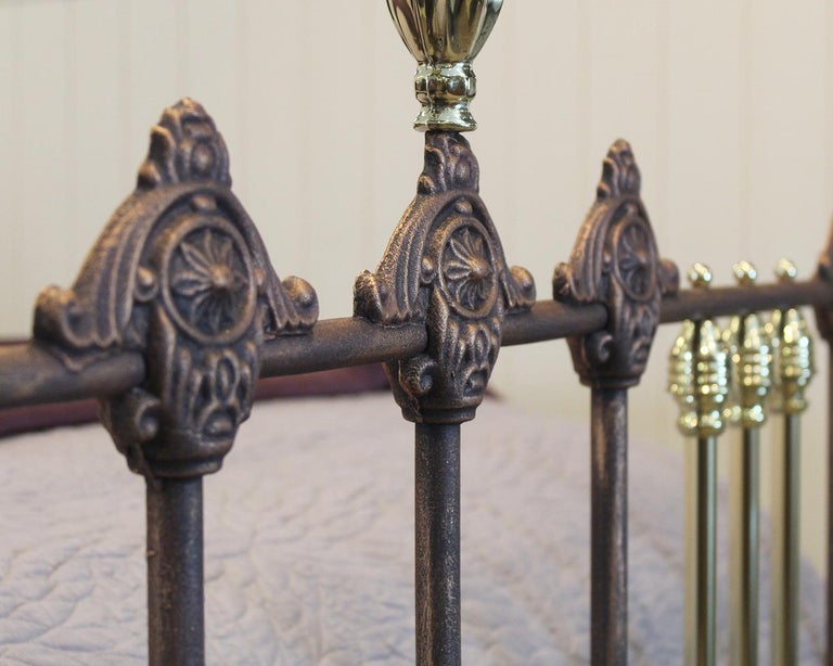 Extra Wide Brass And Iron Bed Msk71 For Sale At 1stdibs