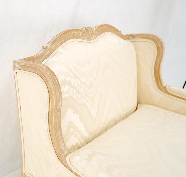 Extra Wide Country French Lounge Chair W/ Matching Ottoman Beige ...