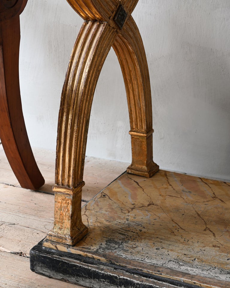 Extraordinary 19th Century Late Gustavian Console Table For Sale at 1stDibs