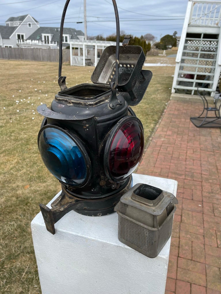 Extraordinary American Adlake Railroad Signal Lighting Lantern at 1stDibs