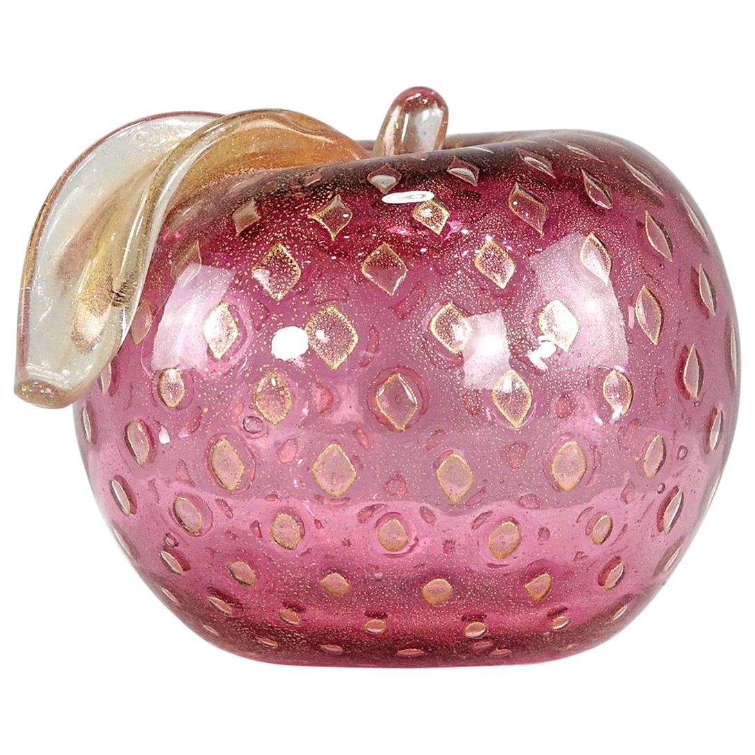 Extraordinary Barovier Toso Art Glass Murano Apple at 1stDibs