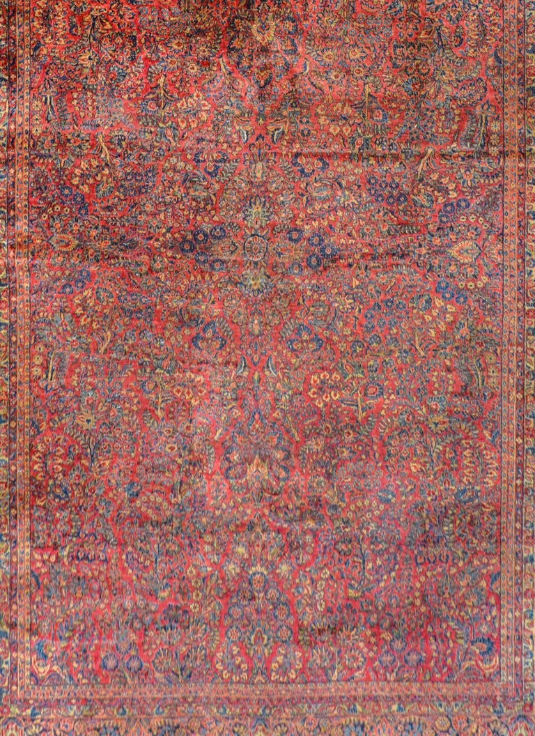 Extraordinary Early 20th Century Sarouk Rug For Sale at 1stDibs
