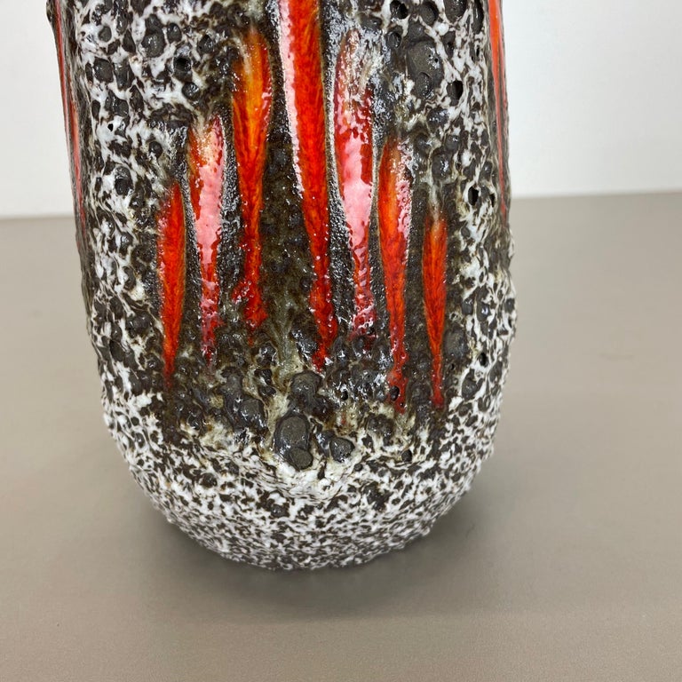 Extraordinary LORA Zig Zag Pottery Fat Lava Vase by Scheurich, Germany ...