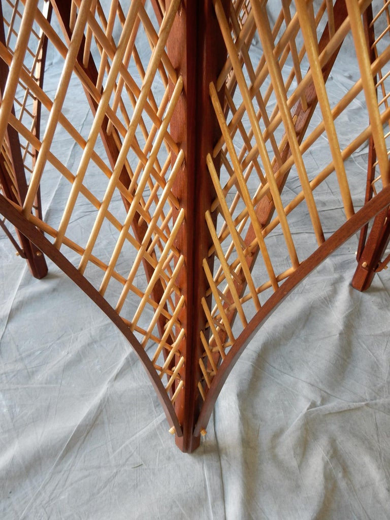 Extraordinary Mid-Century Danish Teak Architectural Lattice Leg Art ...
