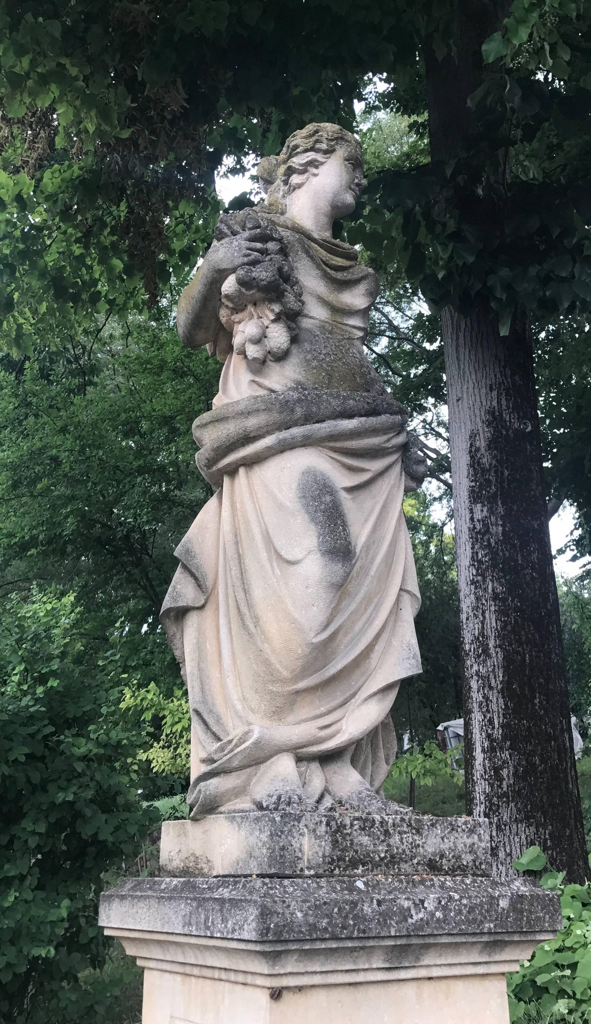 Extraordinary Set of Italian Stone Statues Representing the Four ...