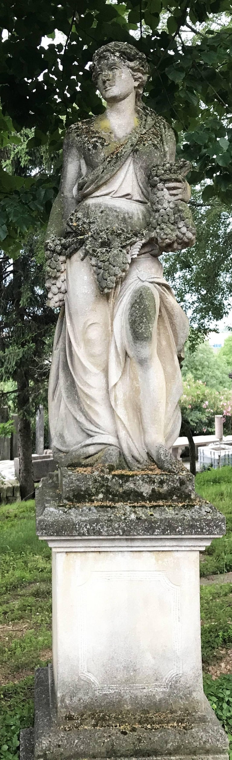 Extraordinary Set of Italian Stone Statues Representing the Four ...