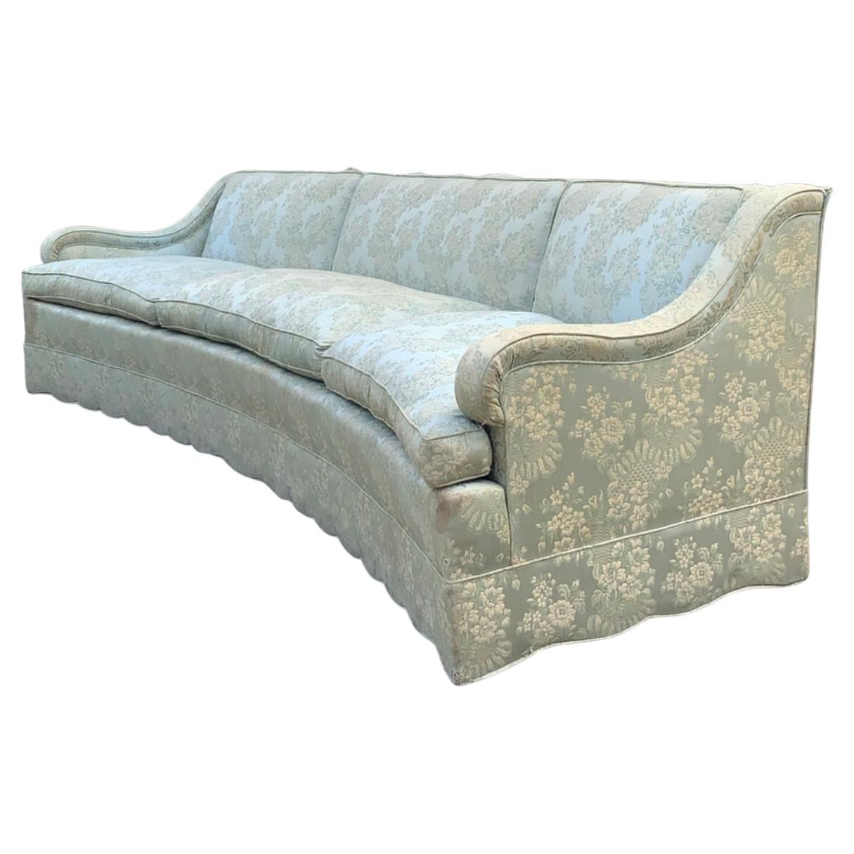 Extraordinary Ten Foot Long 1930's Curved Sofa at 1stDibs