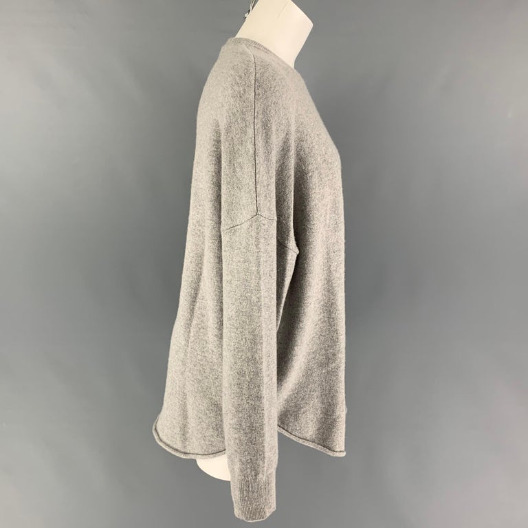 EXTREME CASHMERE Size XL Grey Heather Cashmere Blend Oversized Sweater ...