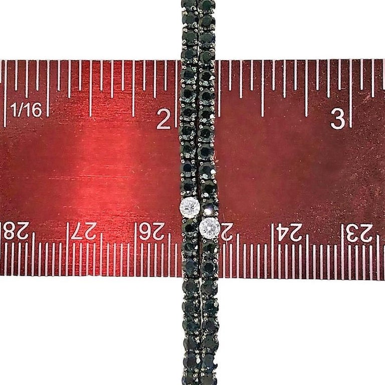 Extremely Dark Blue Sapphire and Diamond Choker Ideal for Every Day ...