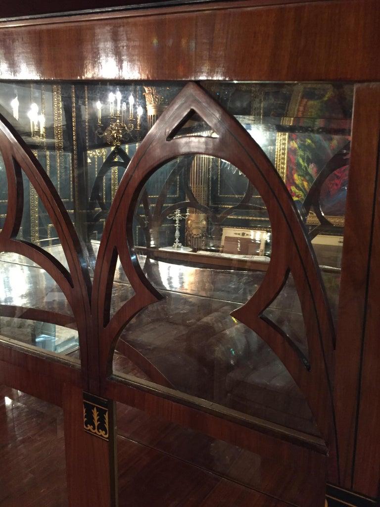 Extremely Elegant Viennese Showcase in antique Biedermeier Style ...