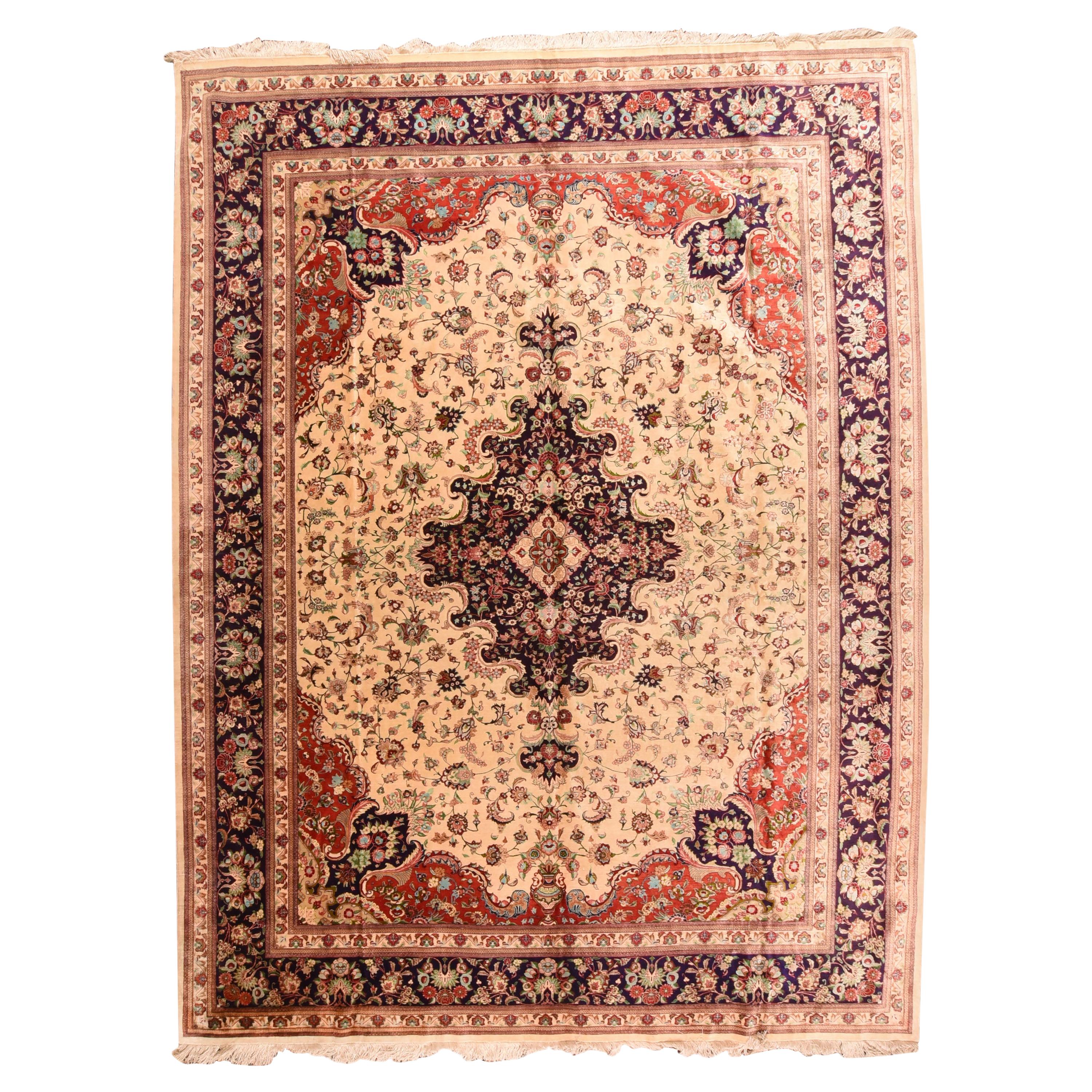 Extremely Fine Persian Silk Qum For Sale at 1stDibs