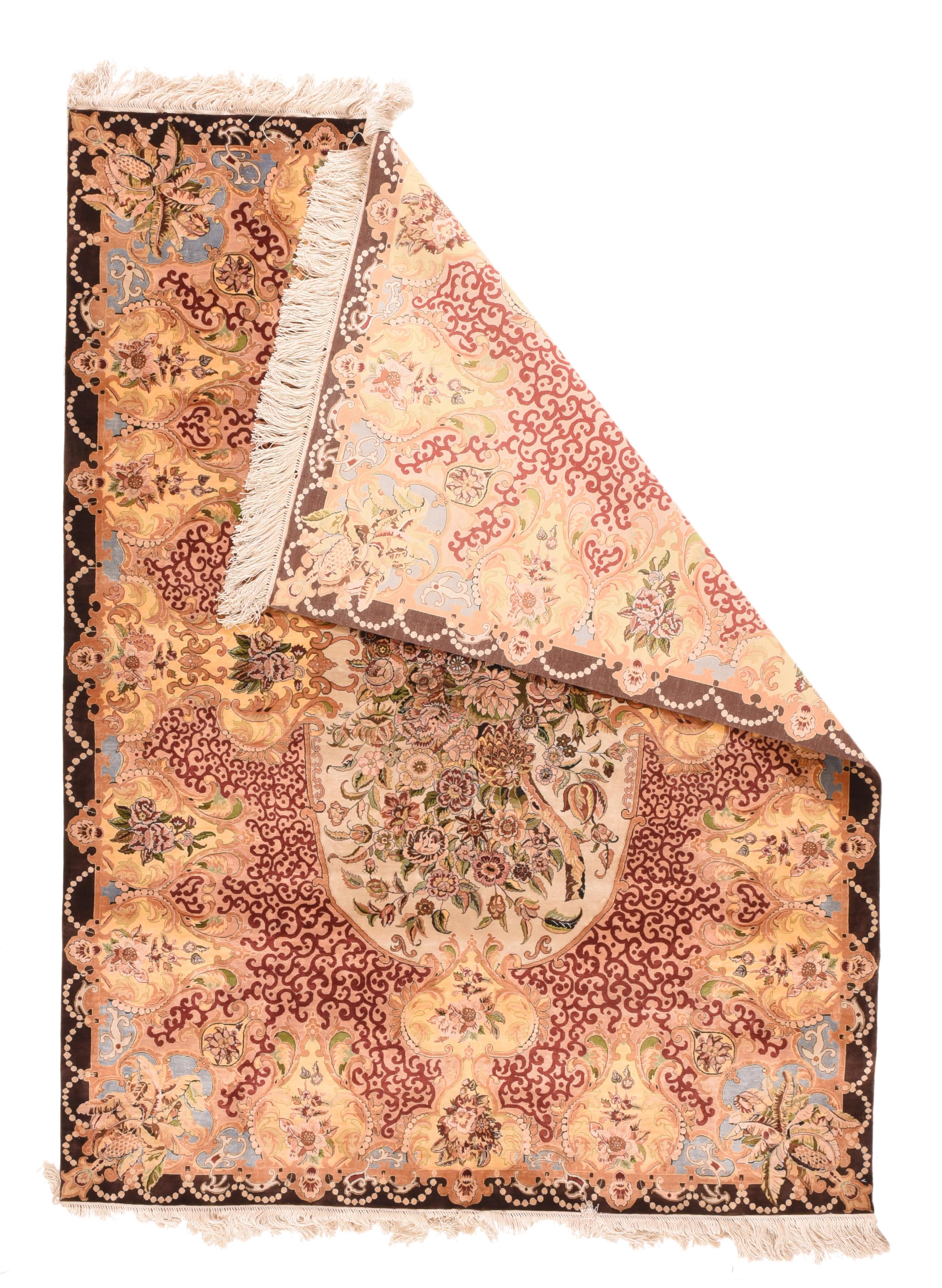 Fine Persian Silk Qum For Sale at 1stDibs