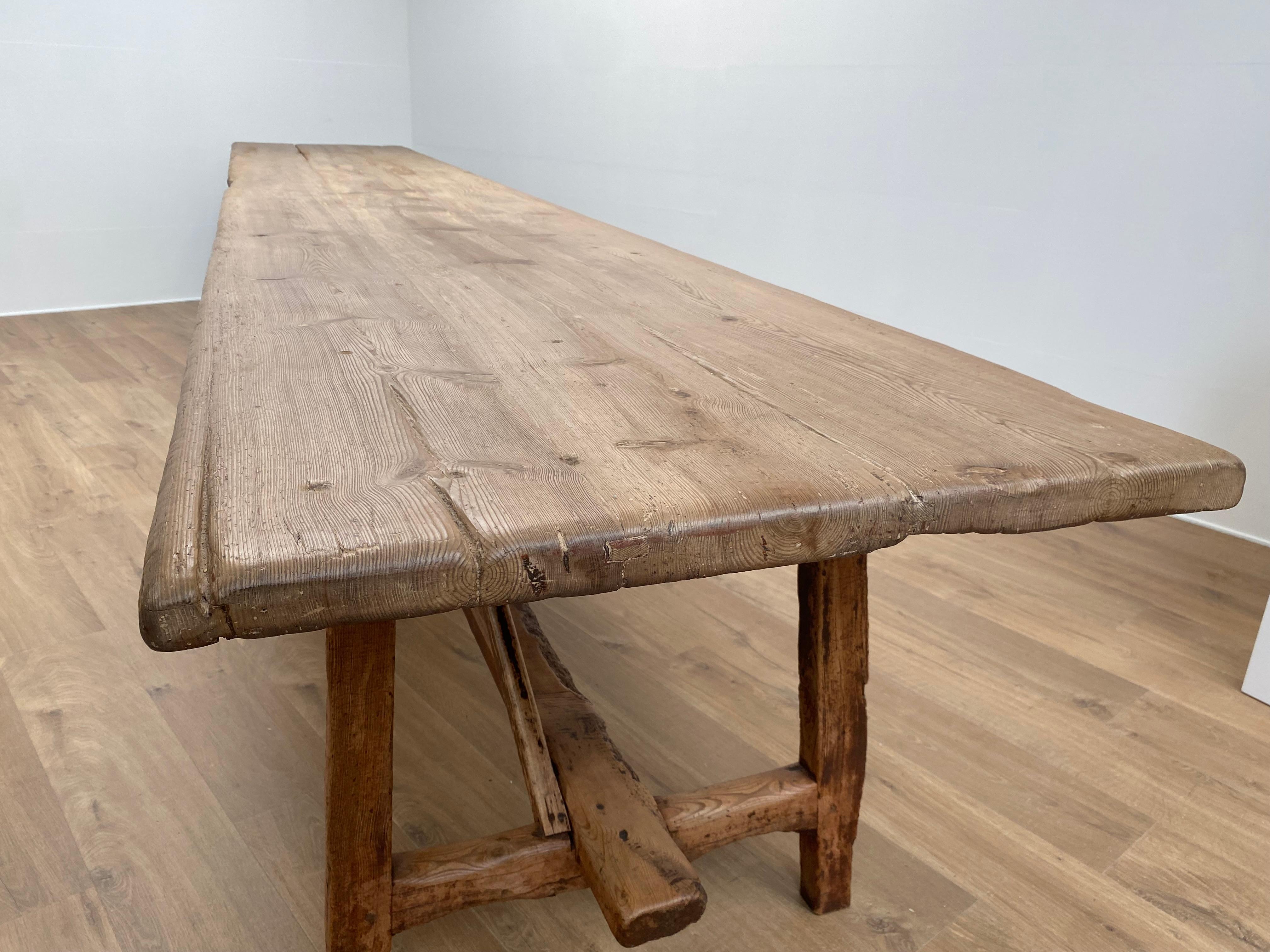 Extremely Large Brutalist Antique Spanish Table For Sale at 1stDibs ...