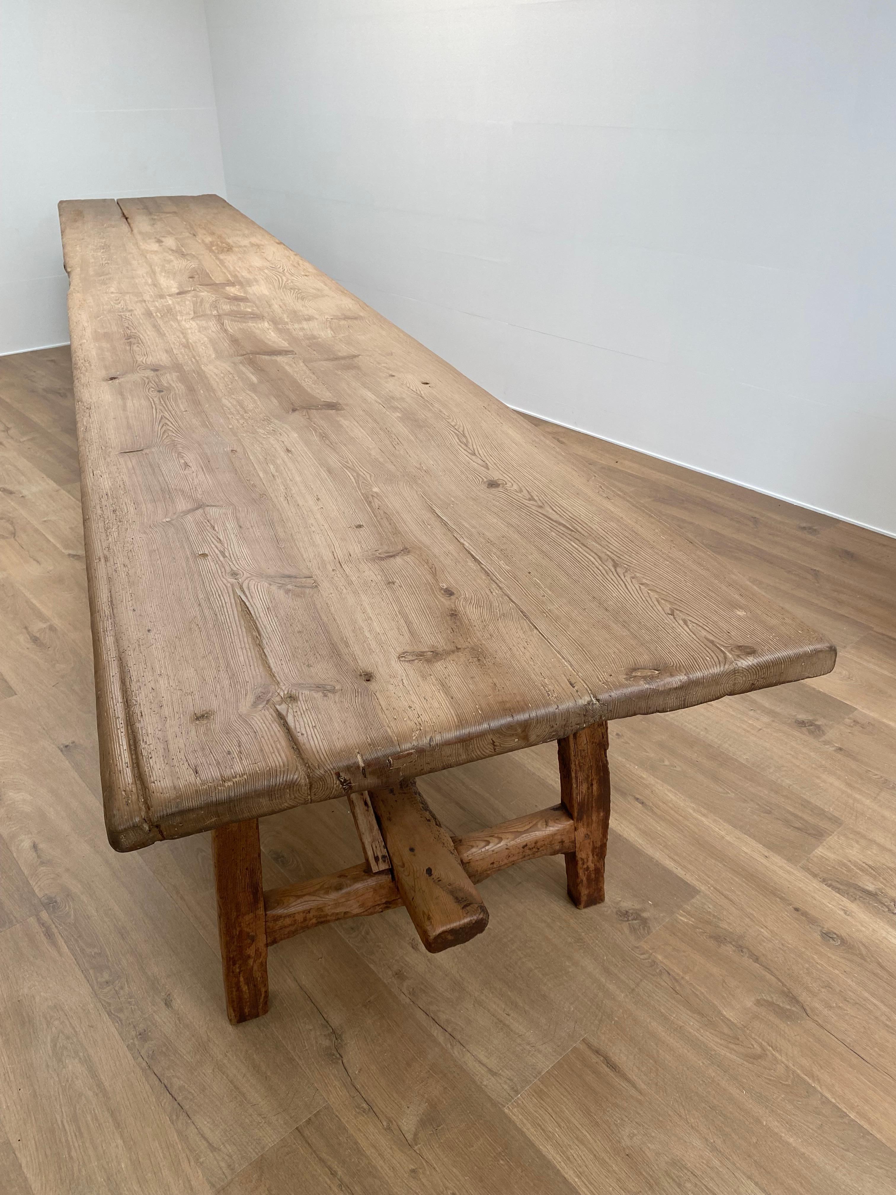 Extremely Large Brutalist Antique Spanish Table For Sale at 1stDibs ...