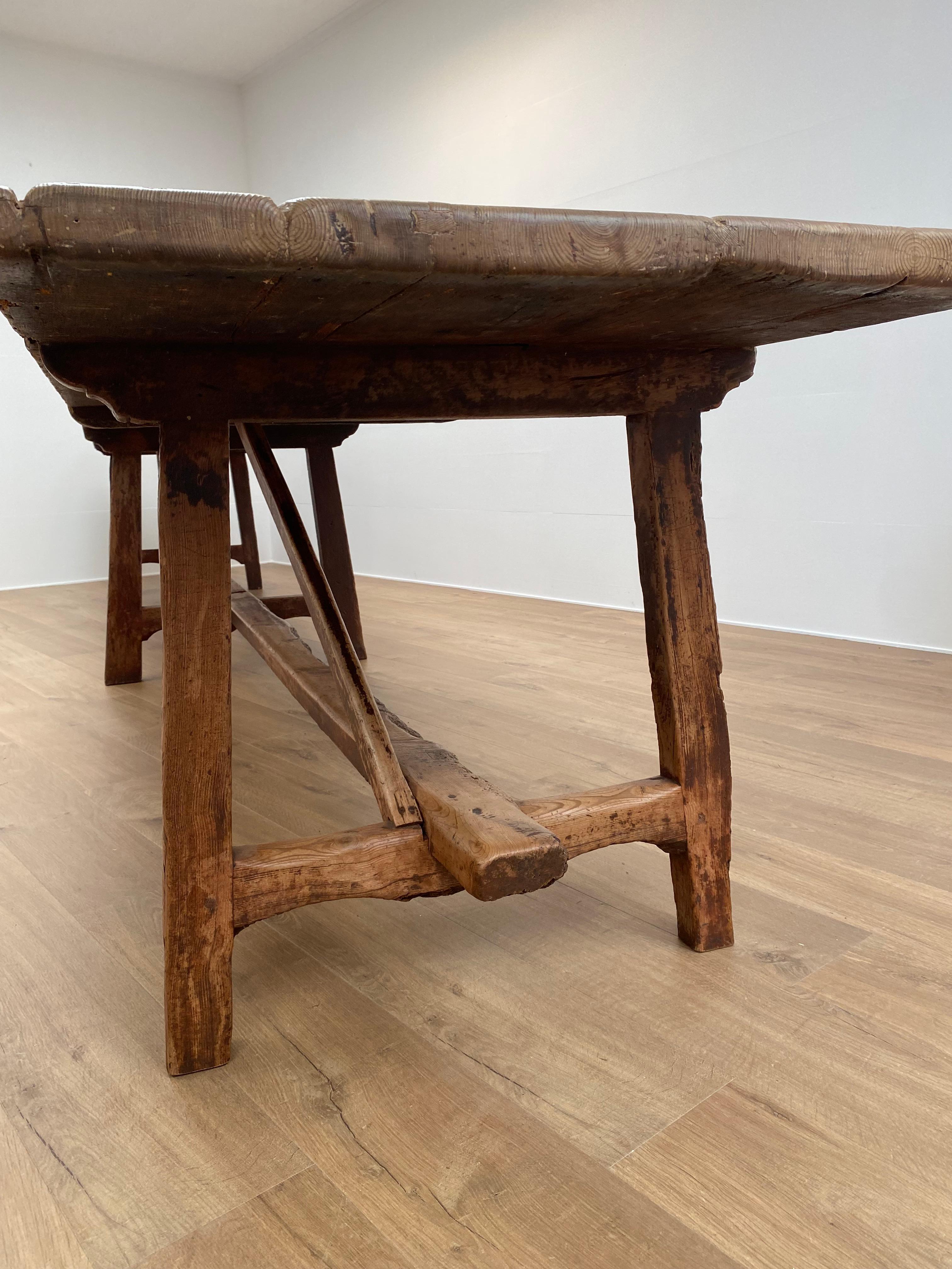 Extremely Large Brutalist Antique Spanish Table For Sale at 1stDibs ...