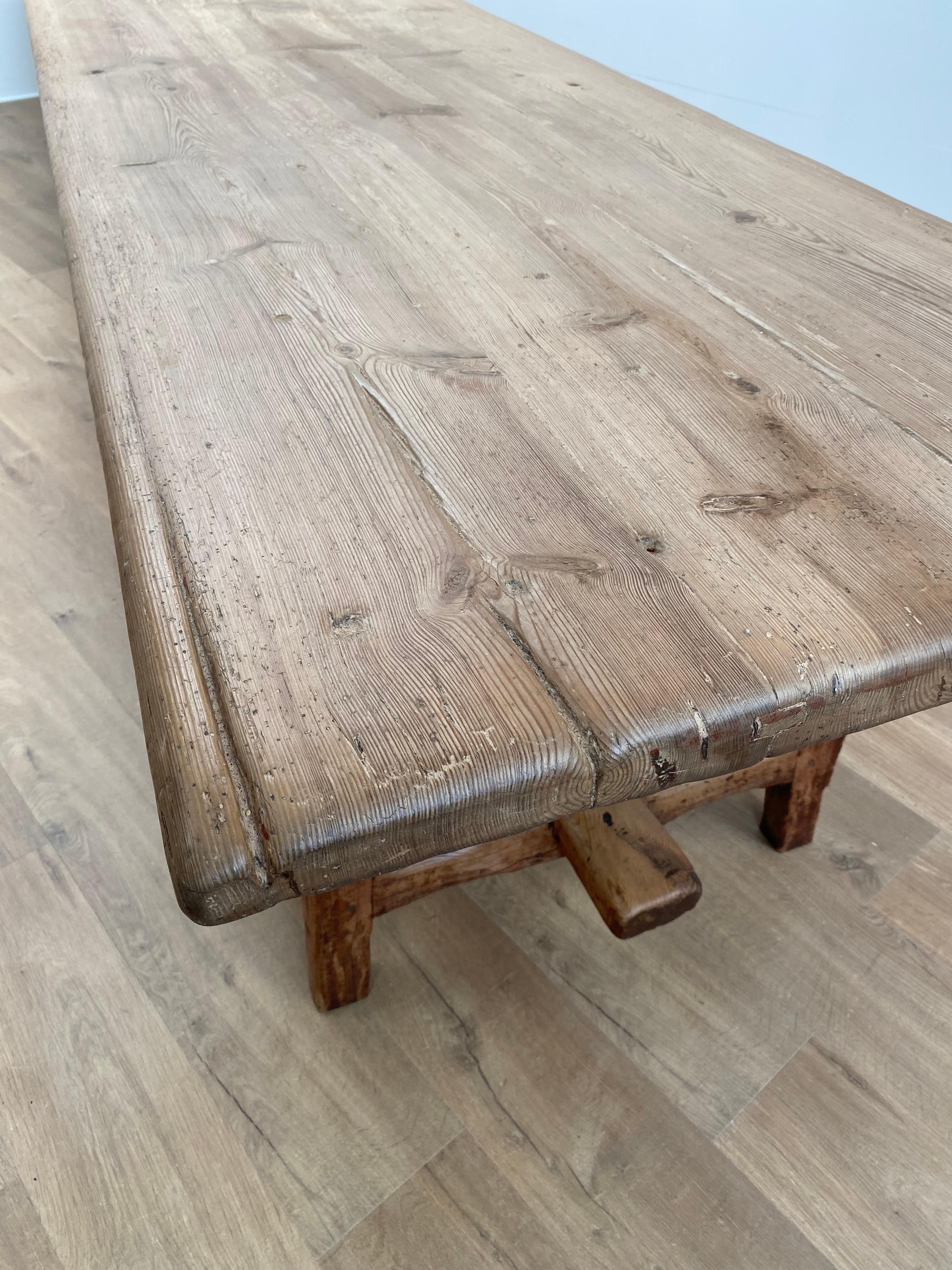 Extremely Large Brutalist Antique Spanish Table For Sale at 1stDibs ...